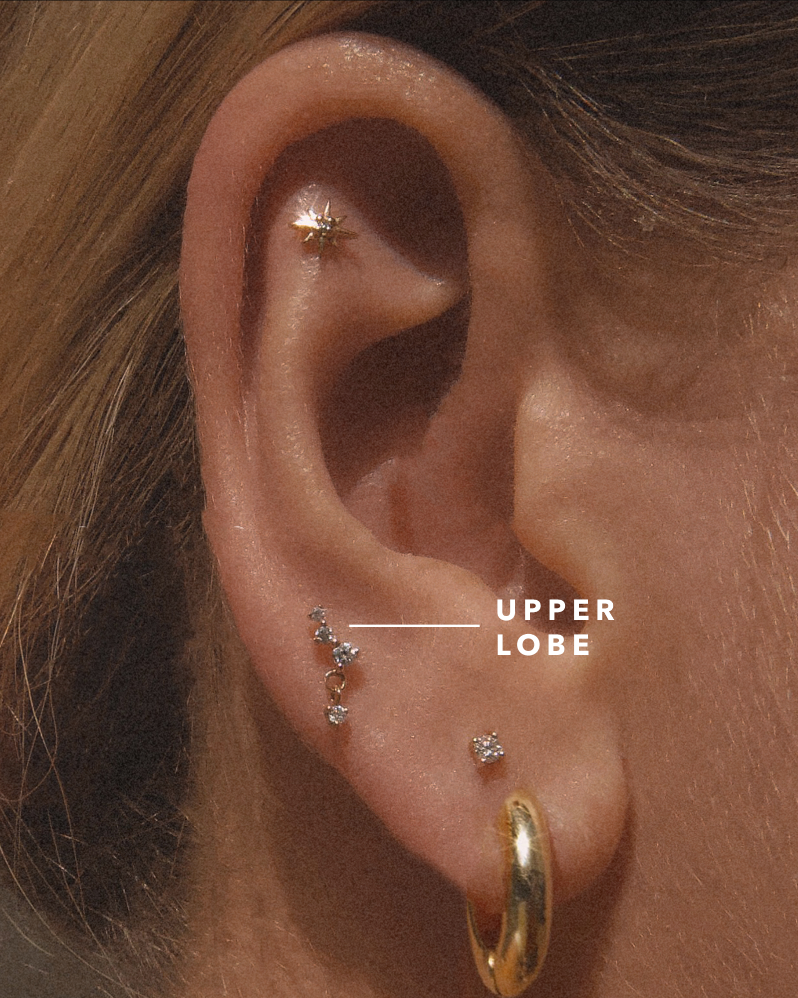 Upper Lobe Piercings | Mod + Jo