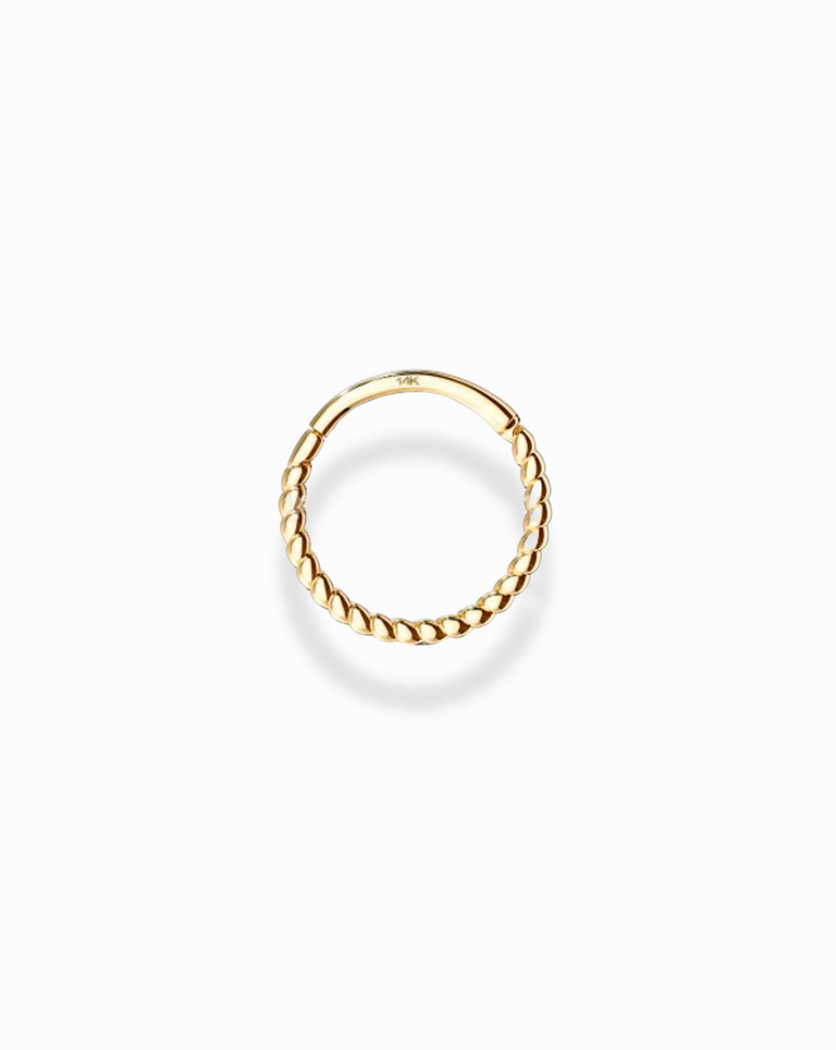 14k Lasso Hoop | Mod + Jo