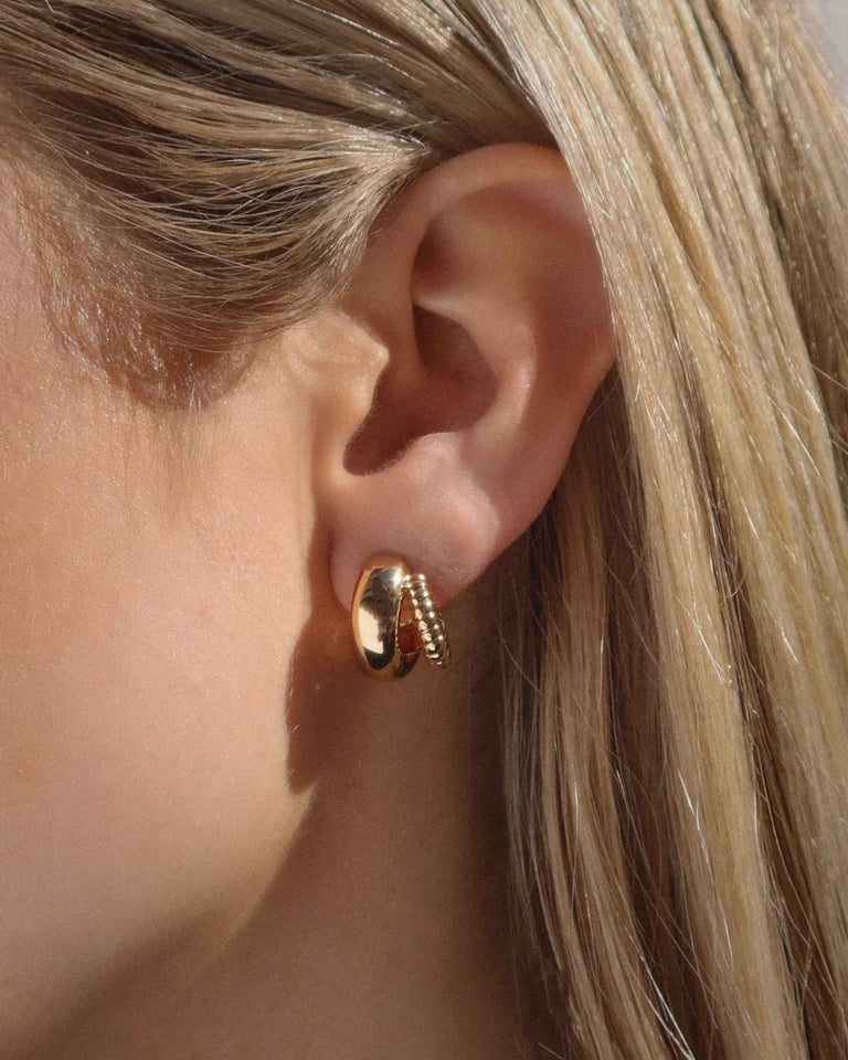 Conrad Textured Hoops | Mod + Jo