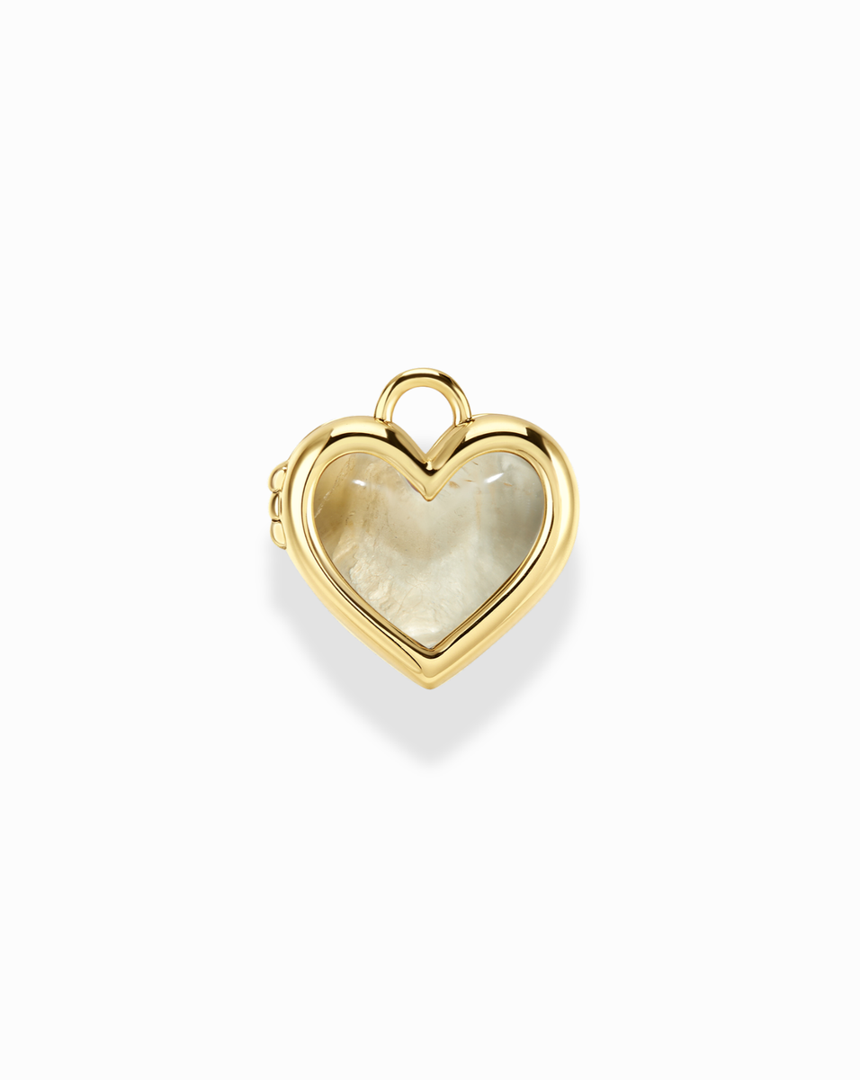 Davie Heart Birthstone Locket Charm | Mod + Jo