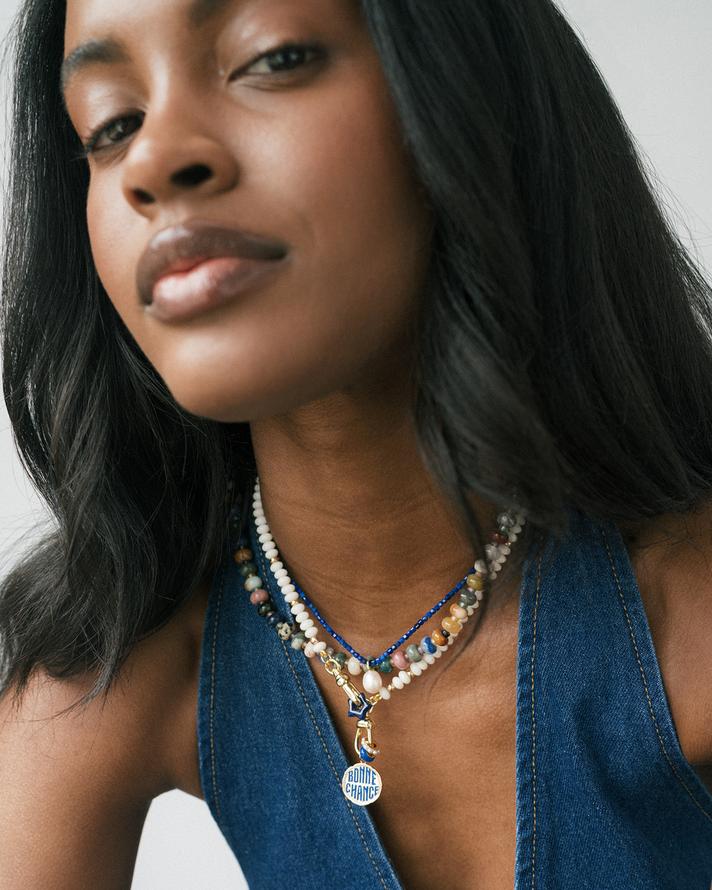 Macey Gemstone Necklace | Mod + Jo