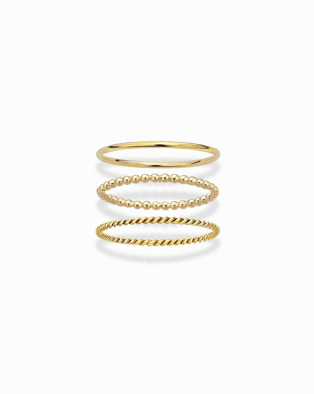 Tube + Droplet + Lasso Stacking Ring Set | Mod + Jo